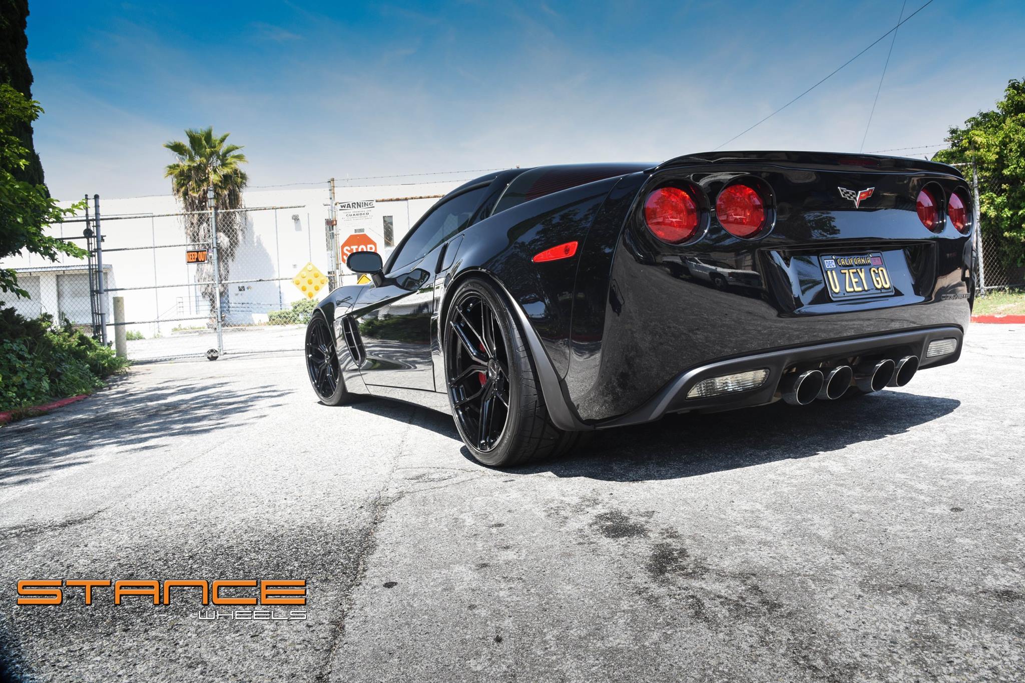 Chevy Corvette C6 Z06 hits the LA streets with the Stance SF03 Rotary ...