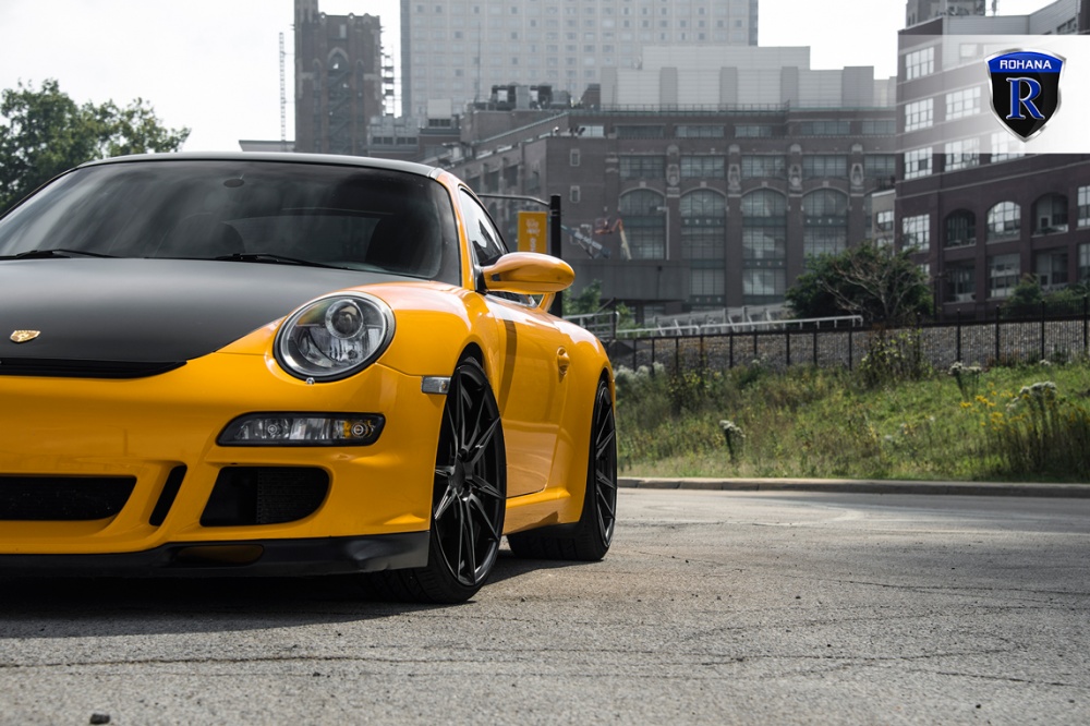 Porsche GT3 looks hard with the matte black Rohana RF2 wheels – Need 4 ...