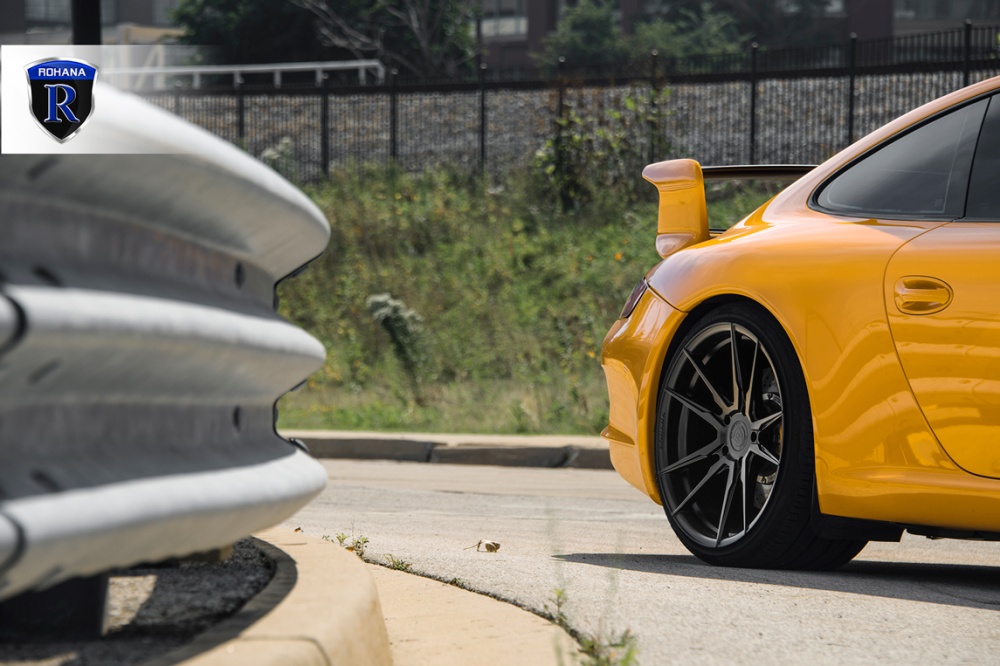 Porsche GT3 looks hard with the matte black Rohana RF2 wheels – Need 4 ...