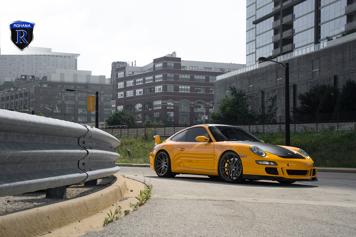 Porsche GT3 looks hard with the matte black Rohana RF2 wheels – Need 4 ...