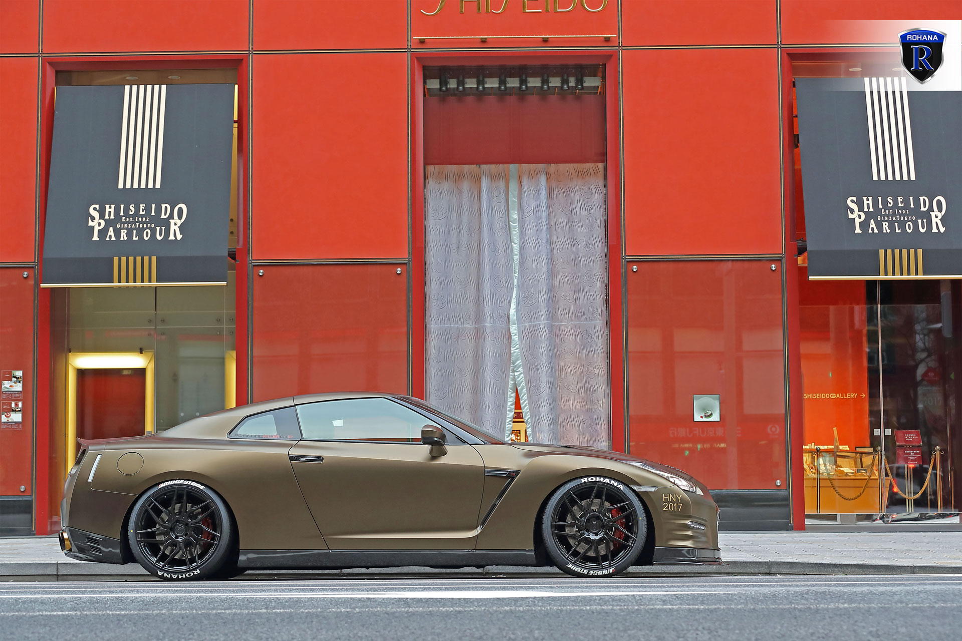 2016 Nissan GTR gets a new look with Rohana RFX7 Matte Black Wheels ...